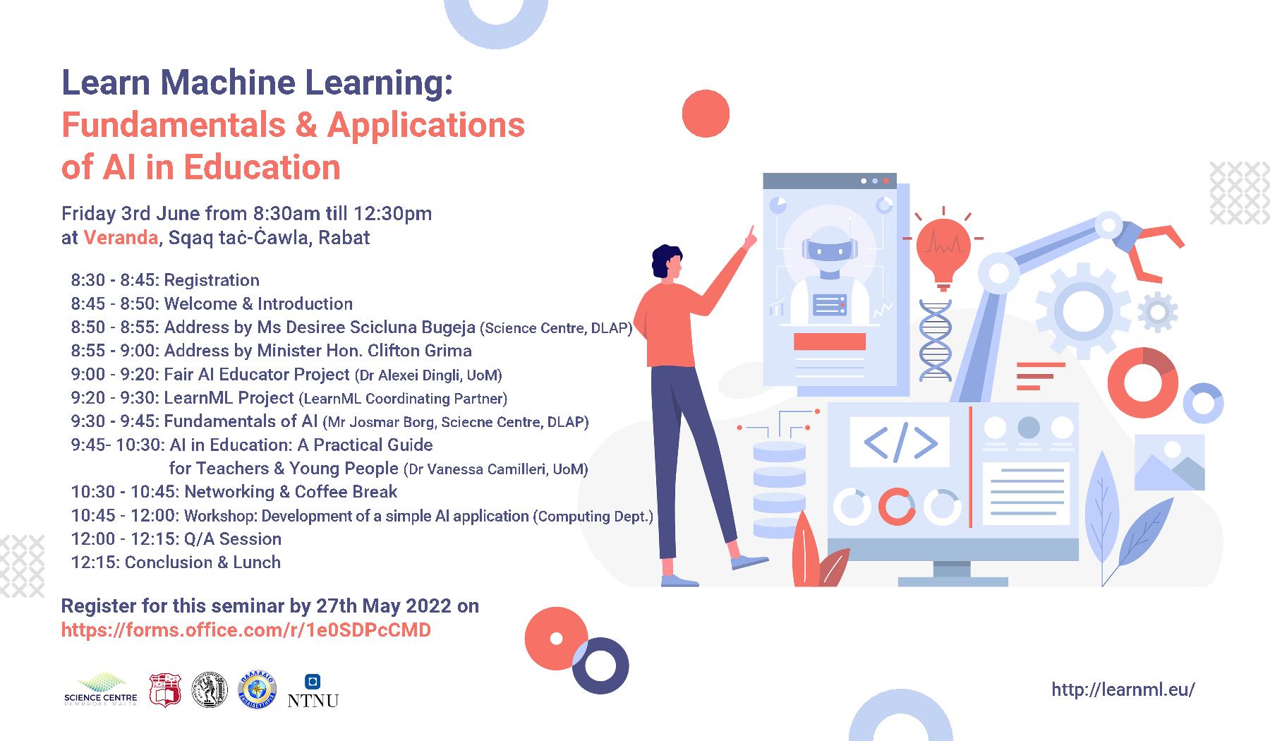 Seminar for Educators – Learn Machine Learning | St.Nicholas College Malta