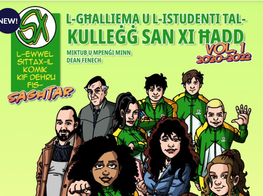 Fondazzjoni Sagħtar bi ktieb ġdid tal-komiks | St.Nicholas College Malta